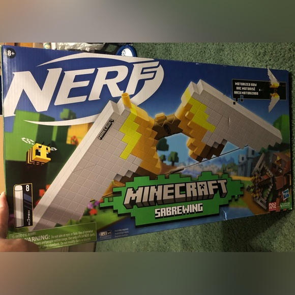 Minecraft | Toys | Minecraft Nerf Motorized Sabrewing Toy New In Box ...